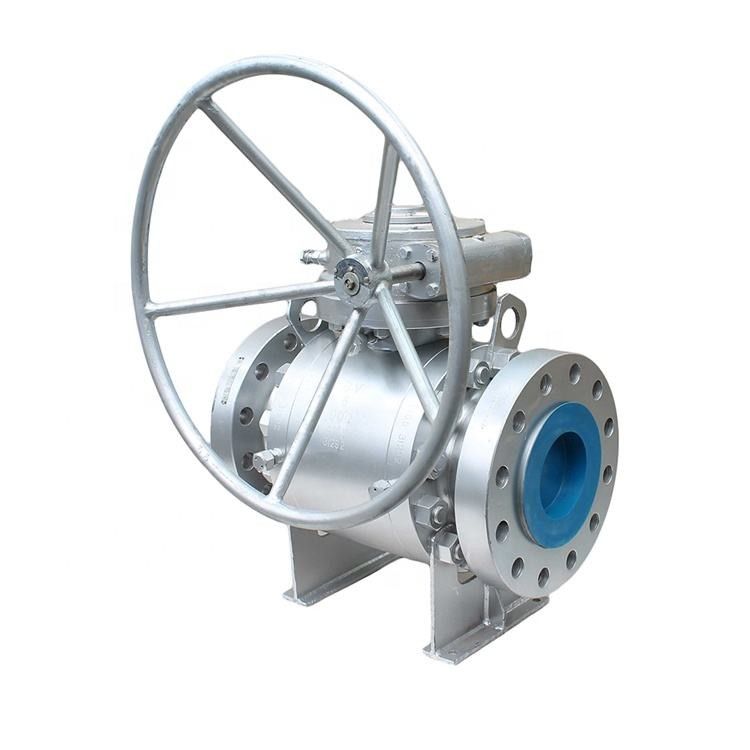 API 6D API 608 Forged Steel 3 Piece Trunnion Ball Valve Flange Ends